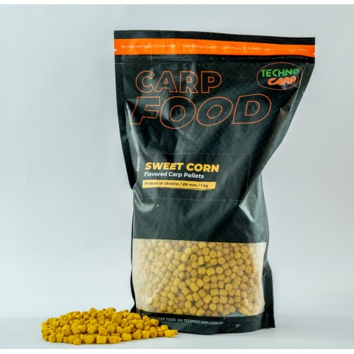 Пелетс Technocarp Carp Pellets Sweetcorn 6mm